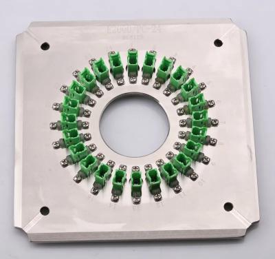China E2000PC24 Port Ferrule Optic Fiber Polishing Jig Hardening Stainless Steel S136 for sale