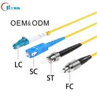 China 3.0mm Simplex LC LC Patch Cord SC APC To SC UPC  PVC LZSH Jacket for sale