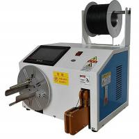 China Semi-Automatic Fiber Cable Coiling Machine with Adjustable Winding Size (50-150MM) and PLC Program Control for AC220V Power Supply for sale