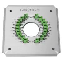 China E2000/APC20 Port Optical Fiber Polishing Fixture for FTTH Use with Stainless Steel S136 Construction for sale