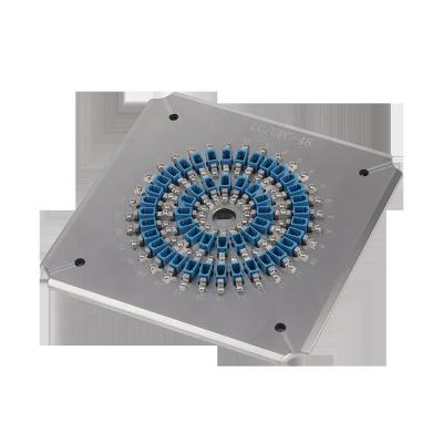 China 48 Ports LC PC Fiber Optic Polishing Jig with Hardened Stainless Steel for High Efficiency Grinding for sale