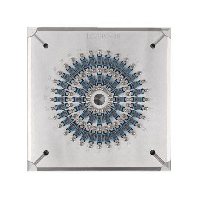 China 48 Ports LC PC Fiber Optic Polishing Fixture with High-Strength Stainless Steel S136 and Insertion Loss ≤0.20dB for sale