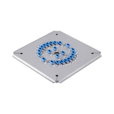 China 24-Position LC APC Polishing Fixture with Stainless Steel S136 for High-Quality End-Face Polishing for sale