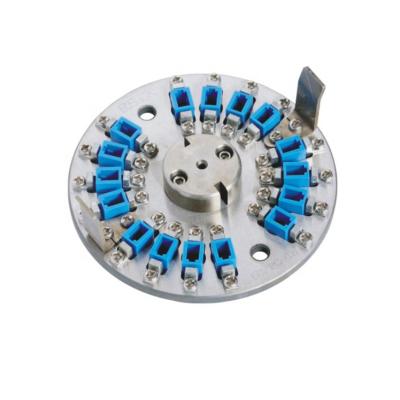 China Efficient 16 Port LC PC Polish Jig Harden Stainless Steel Fiber Optic Polishing Fixture with 100% 3D Pass Rate for sale