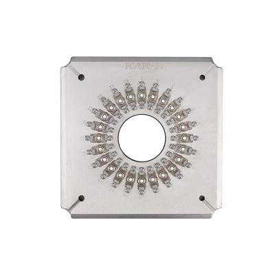 China 24-Port Fiber Optic Polishing Jig with 2.5mm Ferrule Holder and Stainless Steel S136 Construction for FTTH Use for sale