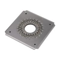 China 24 Port FC UPC Fiber Optic Polishing Jig with Hardened Stainless Steel S136 for High Efficiency Connector Polishing for sale