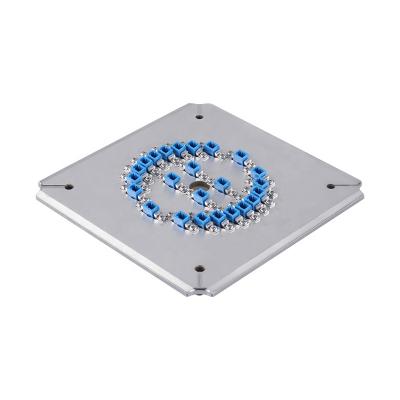 China 24 Core LC-APC Polishing Fixture with Stainless Steel S2316 for High Efficiency Fiber Optic Polishing for sale