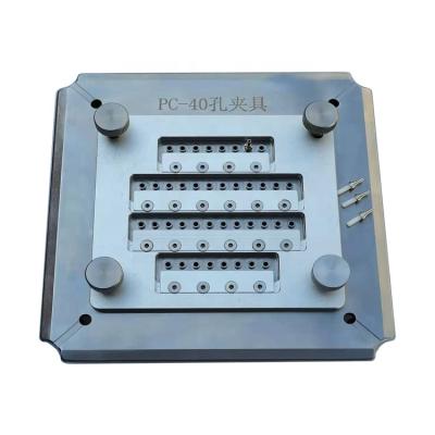 China 40 Port Fiber Optic Polishing Jig with Stainless Steel S136 for Insertion Loss ≤0.20dB for sale
