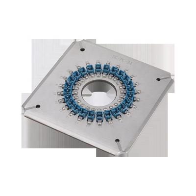 China 24 Port SC UPC Fiber Optic Polishing Fixture with Hardened Stainless Steel S136 and Insertion Loss ≤0.20dB for sale