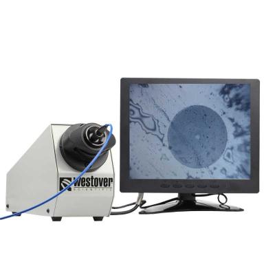 China 20X Fiber Optic Inspection Microscope , Optical Fiber Microscope With Video Display for sale