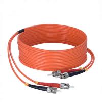 China 3.0mm CATV Fiber Optic Patch Cord Optical Patch Cables ST ST MM OM3 for sale