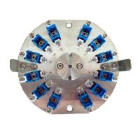 China Center Pressure Round SC PC Fiber Polishing Disc Jig 12 Connectors for sale