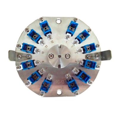 China Center Pressure Round SC PC Fiber Polishing Disc Jig 12 Connectors for sale