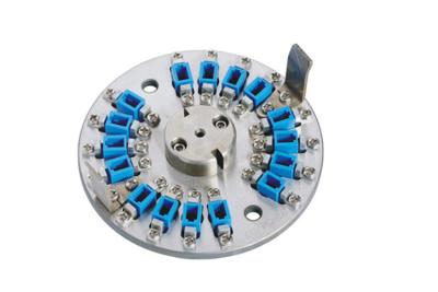 China Fiber Optic LC Ferrule Polishing Jig Round For Center Pressure Polisher for sale