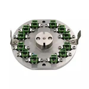 China SC APC Polishing Fixture 12 Connectors Fiber Optic Polishing Kit for sale