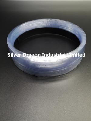 China Clear PVC Shrink Round Preformed Seals , 412mm LF X 35+10mm X 0.05mm for sale