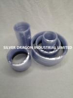 China Round Preformed PVC Shrink Bands , 296mm LF X 40+10mm X 0.05mm for sale