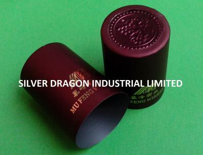 China PVC SHRINKABLE WINE CAPSULE WITH LOGO STAMPED for sale