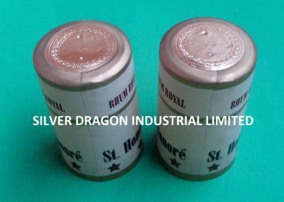China PVC SHRINKABLE NECK WRAP WITH ALUMINUM TOP COVER for sale