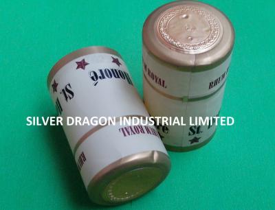 China PVC SHRINKABLE NECK WRAP WITH ALUMINUM TOP COVER for sale