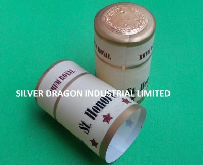 China PVC SHRINKABLE NECK WRAP WITH ALUMINUM TOP COVER for sale