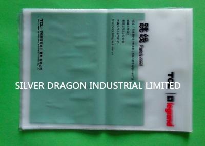 China flat plastic bag with perforation for cable packing size 22cm x 31cm for sale