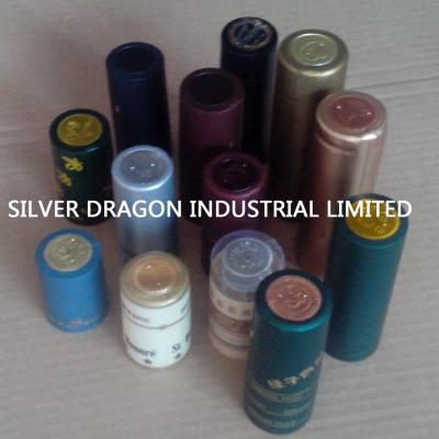 China PVC Shrinkable cap seals for wine bottle neck wrapping for sale