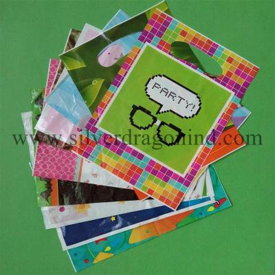 China Hot sale custom Plastic Carrier Bag with die cut handle for sale