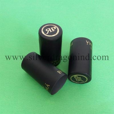 China High Quality PVC shrink capsule with hot stamping on top for sale