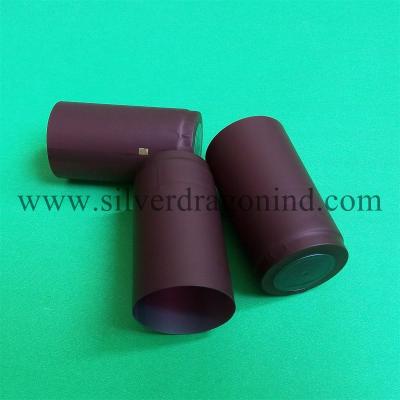 China Hot sale Burgundy PVC shrink capsule with tear strip for sale