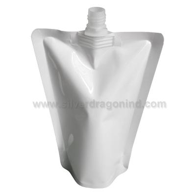 China Aluminum Stand up Pouch with spout for liquid chemical Packing（ doy packing) for sale