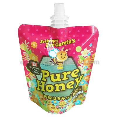 China Food grade Stand up Pouch with spout for 120g honey Packing（ doy packing) for sale