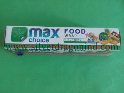 China Household use PE cling film with cutter box for food wrapping for sale
