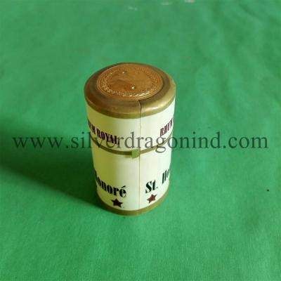 China OEM PVC shrink capsules with tear strip for sale