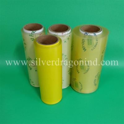 China Crystal clear PVC Cling Film for food wrapping for sale