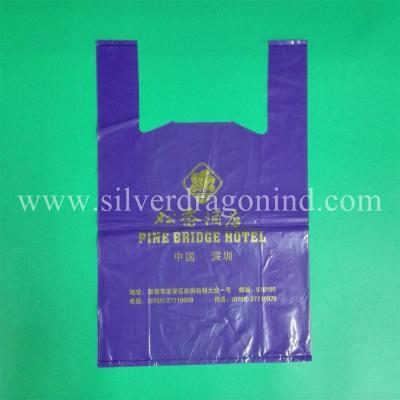 China LDPE Plastic T-shirt bags for sale