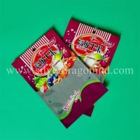 China Custom snack packing bags with zipper and one side Aluminium, one side clear. for sale