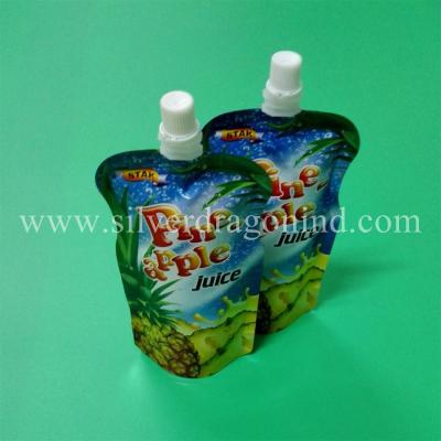 China Stand up spout pouch for 250ml pineapple juice packing for sale