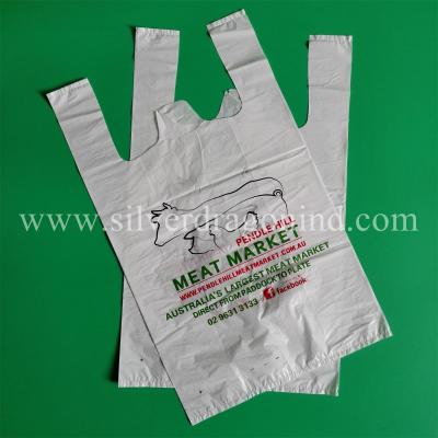 China white carrying bags with custom printing for shopping for sale