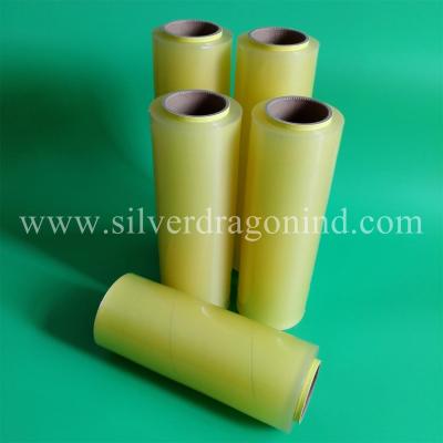 China PVC Meat Cling Film (Size 10microns x 300mm x 1500m) for sale