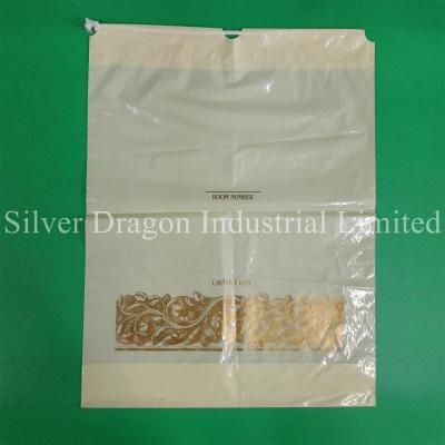 China Plastic laundry bags with drawstring, with bottom gusset, easy to close for sale