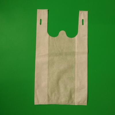 China Eco-friendly vest non woven shopping bag, green, red, orange, purple, white, black color are available for sale