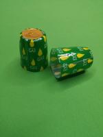 China Vertical Tear Tab PVC Shrink Capsules Top Disc and Perforation for Easy Opening for sale