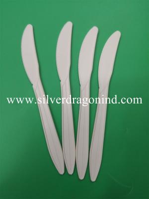 China Corn starch knife with 16cm length in white color for sale