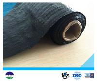 China Black 90g/m² Acid-Resistant Woven Geotextile Fabric - 810N Tensile Strength, 2-3 Year Lifespan for sale