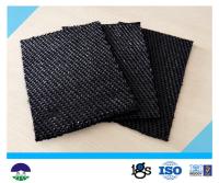China 80/80kN Black Dewatering Woven Monofilament Geotextile - 3.8m Width, 430g/m² High-Tenacity PP for sale