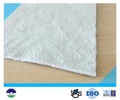 China Polyester 431g/m² Staple Fiber Nonwoven Geotextile Drainage Fabric White for sale