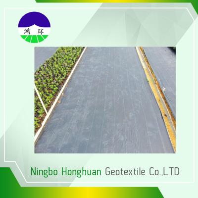 China Polypropylene Woven Geotextile Fabric 100gsm - 3' to 9' Widths, 200 lbs Tensile Strength Weed Barrier for sale