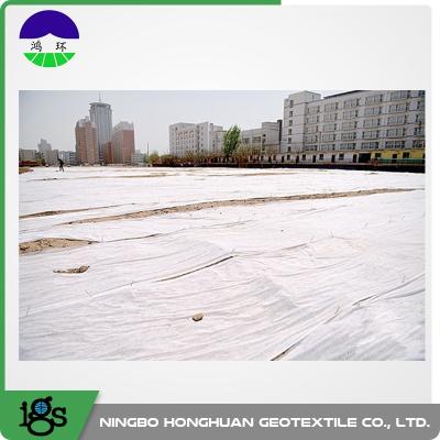China Polyester Non Woven Geotextile Fabric 200g/m² with 2500 l/min/m² Water Flow Rate for Drainage Applications for sale