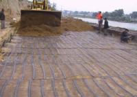 China High Intensity PP Plastic Uniaxial Geogrid 25KN/M for Retaining Wall and Road Reinforcement for sale